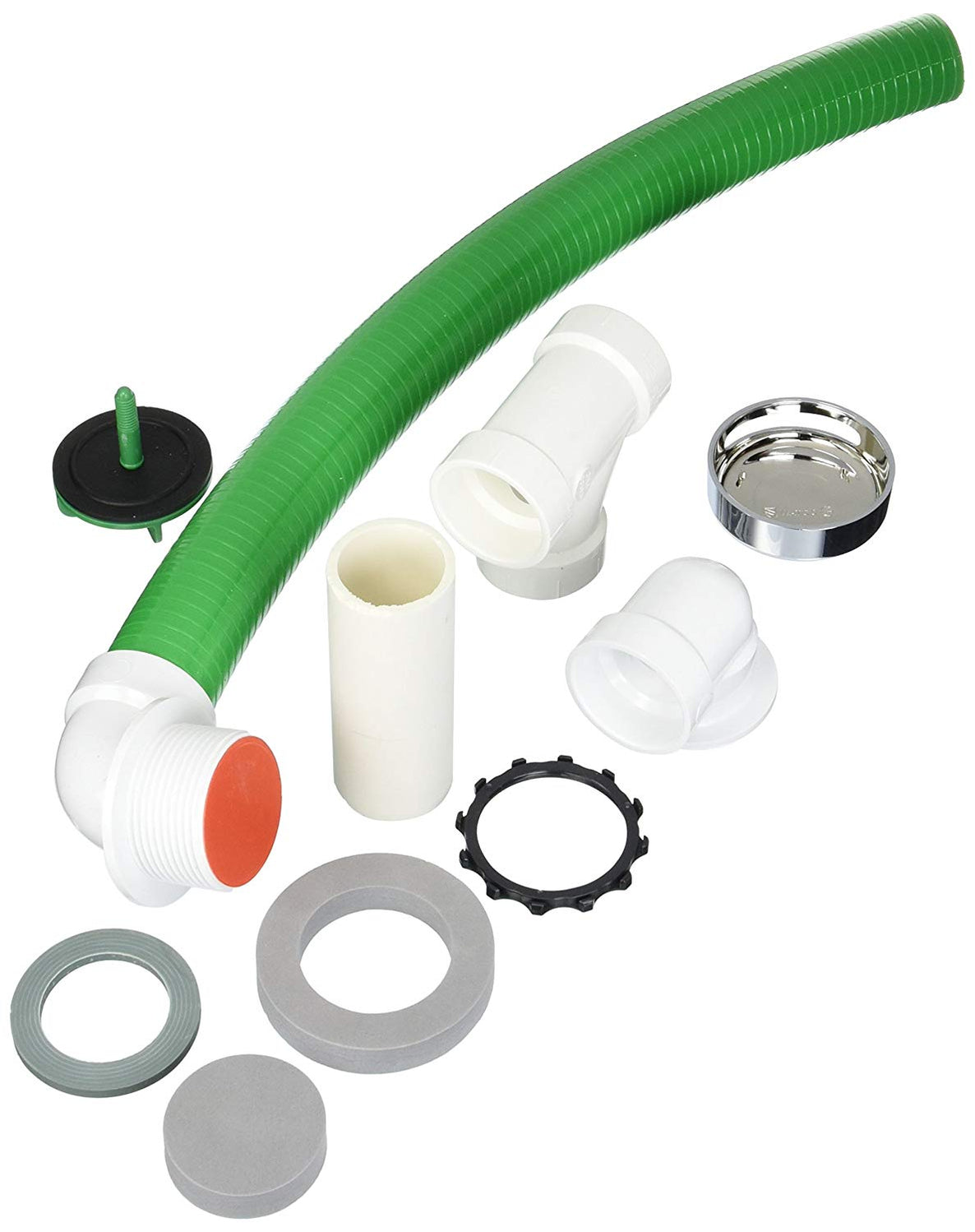 Watco FLEX924-LT-PVC-CP Lift & Turn "Flexible" Complete Bath Waste Chr