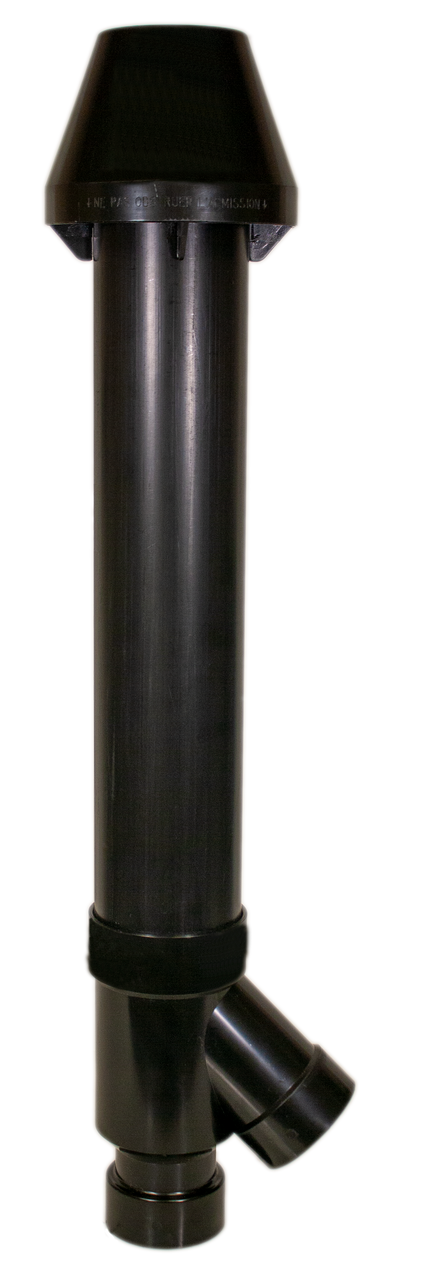 IPEX 397105 2"x28" PVC FGV Concentric Vent Kit Black System 1738